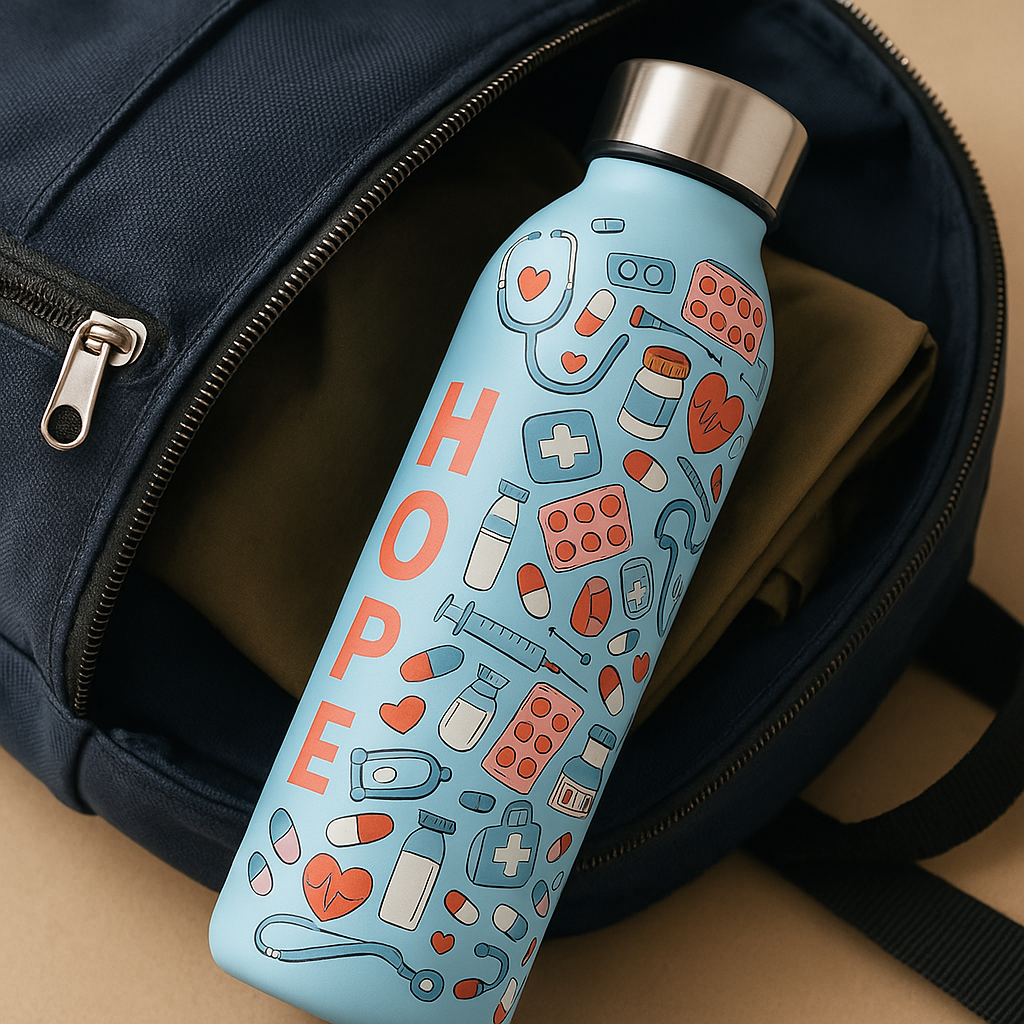 HOPE Medical-Themed Water Bottle - By Brittle